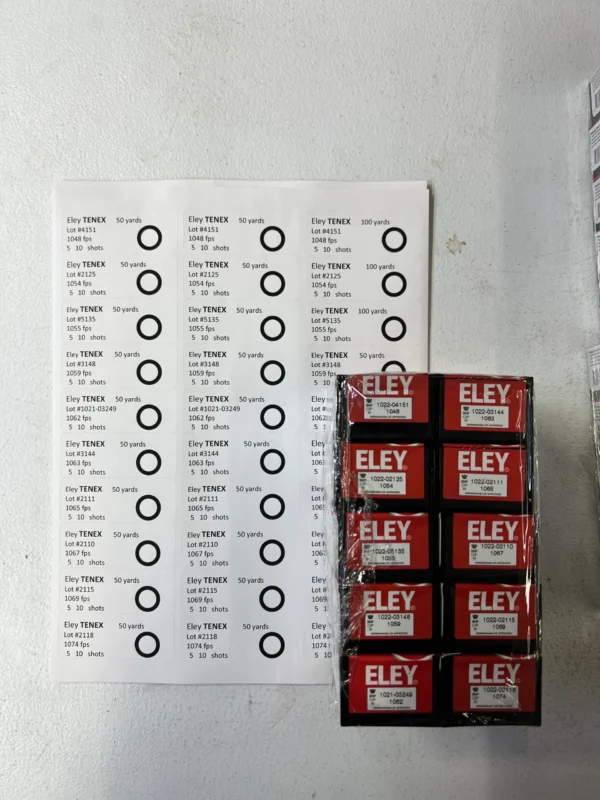 ELEY Tenex Lot Test – DST Precision Rifle Products